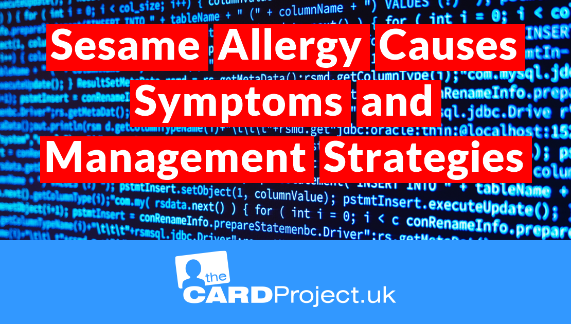 Sesame Allergy Causes Symptoms and Management Strategies
