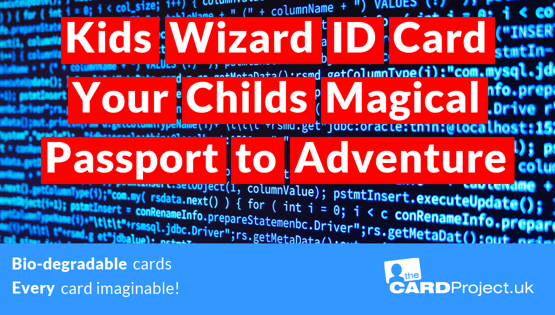 Kids Wizard ID Card Your Childs Magical Passport to Adventure